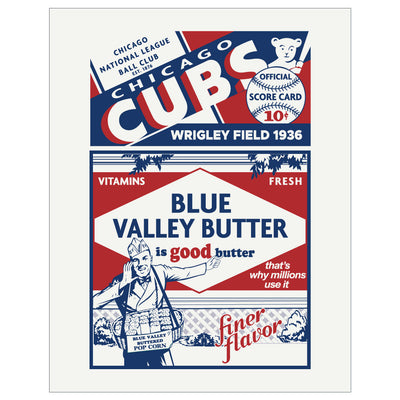 Chicago Cubs 1936 Wrigley Field Official Scorecard Print – Fridgedoor