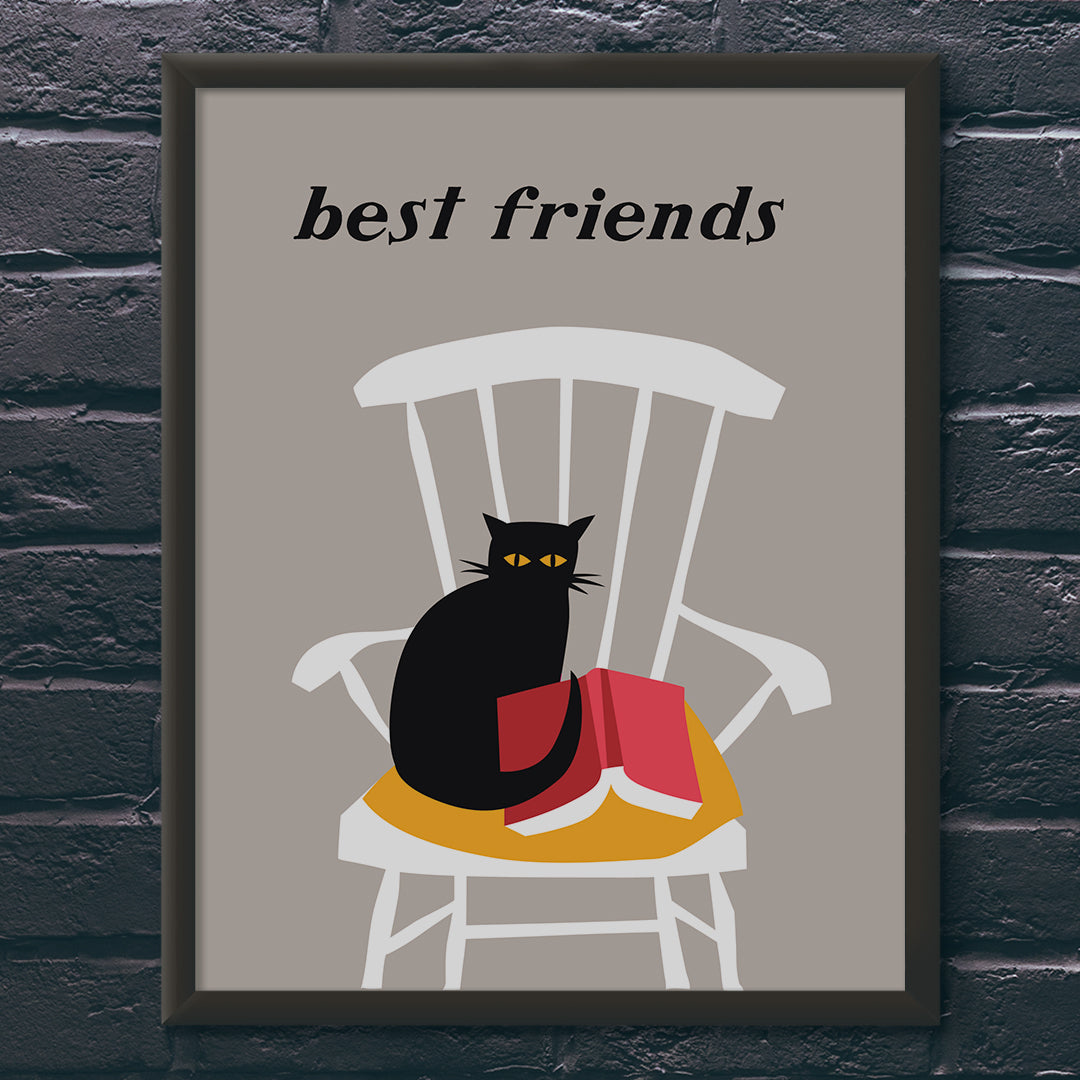 Best Friends Cat Book & Rocker Print – Fridgedoor