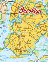Contemporary Brooklyn Street Map Print – Fridgedoor