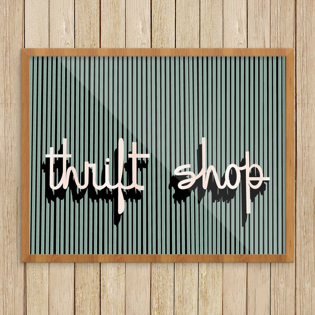 Thrift Shop Sign Poster Print – Fridgedoor