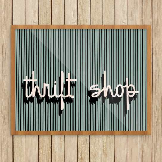 Thrift Shop Sign Poster Print – Fridgedoor