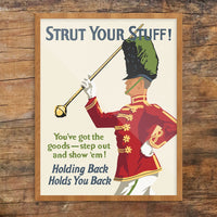 Strut Your Stuff Motivational Workplace Print – Fridgedoor