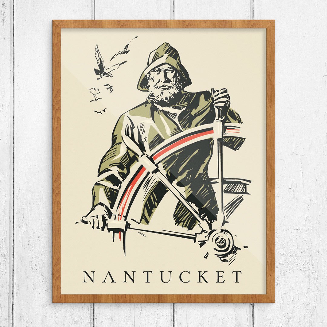 Nantucket Whaling Ship Captain Print – Fridgedoor