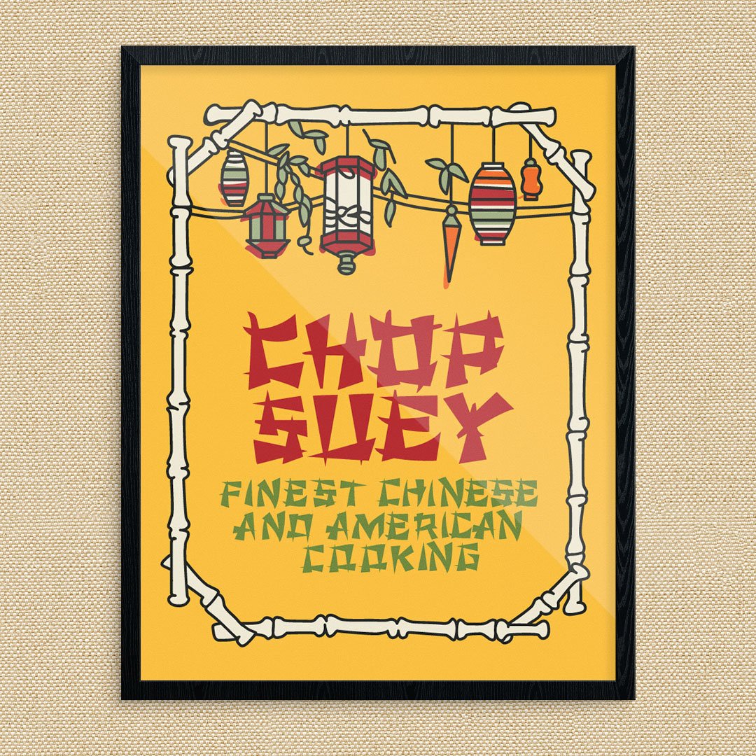 Chop Suey Classic Chinese Restaurant Sign – Fridgedoor