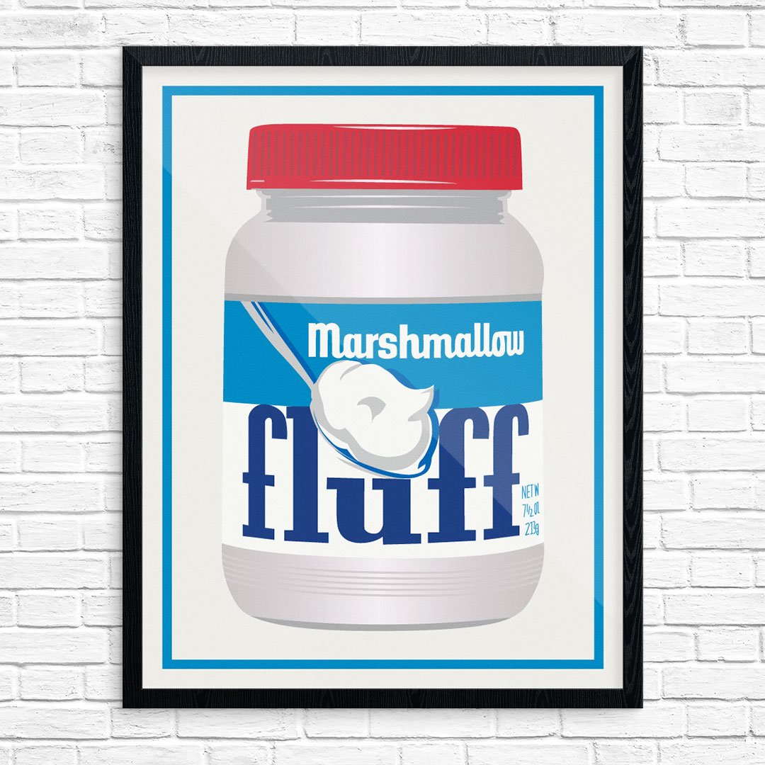 Classic Marshmallow Fluff Jar Print – Fridgedoor